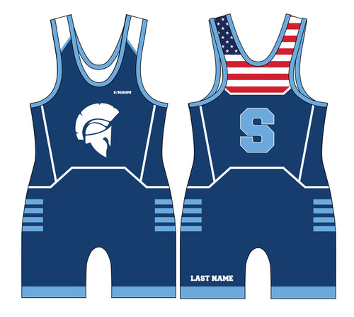 Sparta HS Wrestling Sublimated Men's Singlet Design 1 - 5KounT2018